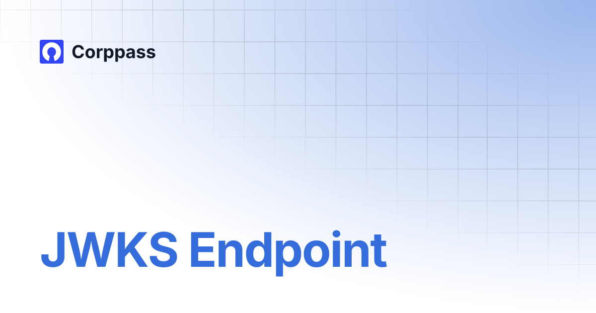 JWKS Endpoint | Corppass